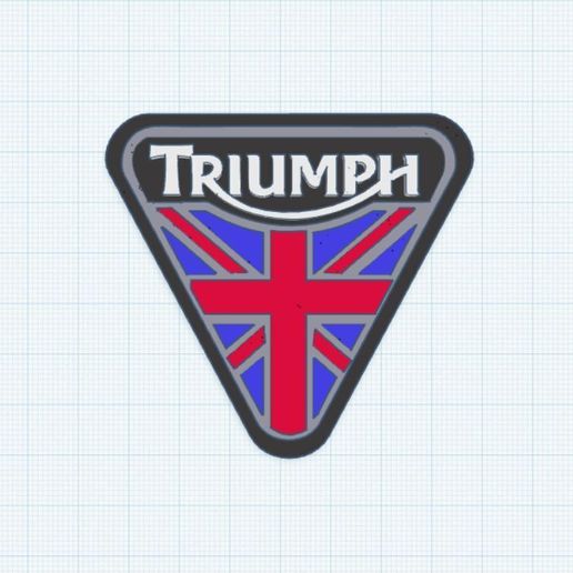 Archivo STL Triumph logo Emblem 🚗 ・Diseño de impresora 3D para ...