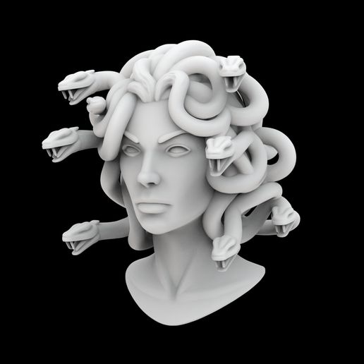 🐉 Medusa 3D Print Model・ STL File for 3D printing・Cults