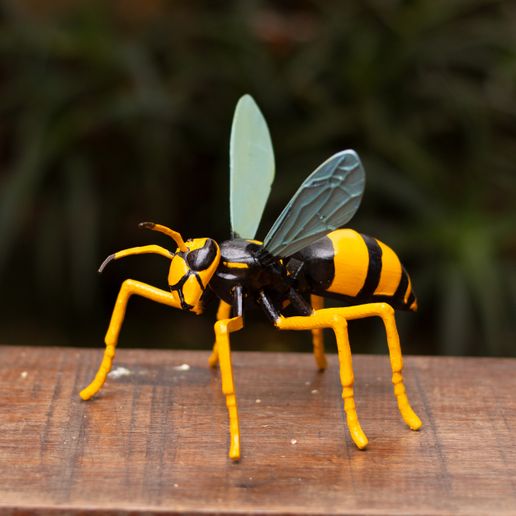 🎨 Articulated Realistic Wasp・ STL File for ・Cults