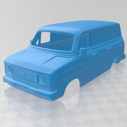 🚙 Ford Transit Panel Van 1978 – STL Body Car・ 3D File for 3D printing・Cults