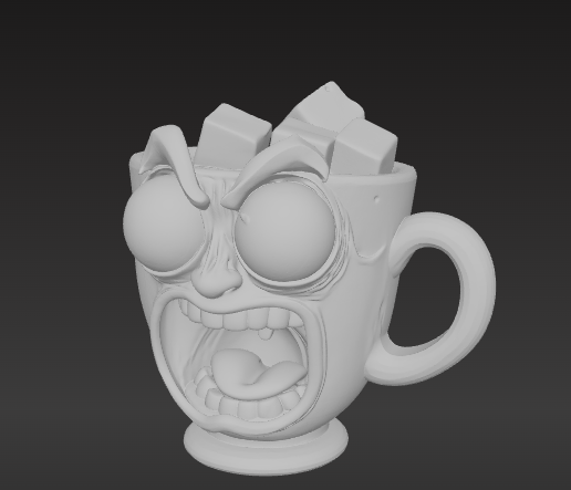 ☕ Crazy Cup of Coffee Art・Free STL File for 3D printing・Cults