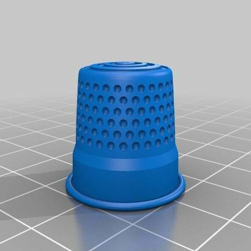 🪡 3D-printable Thimble - (14, 16, 18 mm)・Free STL File for ・Cults
