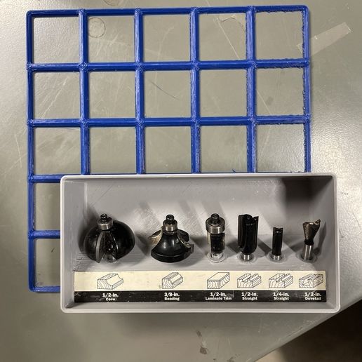 🏢 Gridfinity Router Bit Organizer・Free 3D File for ・Cults