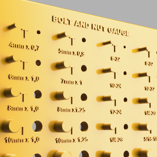 Archivo OBJ Thread Test Gauge Board 🧵 (STEP)・Idea de impresión 3D para ...