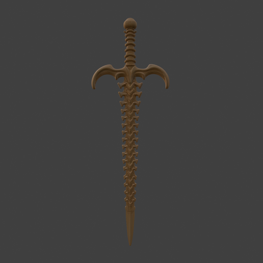 🗡️ Spine Bones Sword・ STL File for 3D printing・Cults