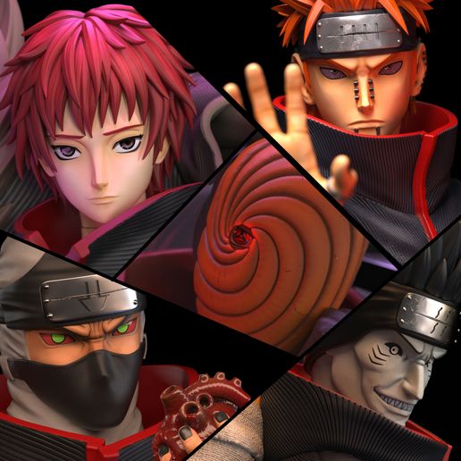 💬 Samiho Studios - Akatsuki Bundle I・ 3D File for 3D printing・Cults