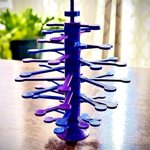🗿 Spiral Physics Toy - Helicone Kinetic Sculpture - Satisfying Fidget・Free 3D File for ・Cults