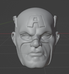 👾 CAPTAIN AMERICA SERIOUS HEAD MARVEL LEGENDS・ STL File for 3D printing ...