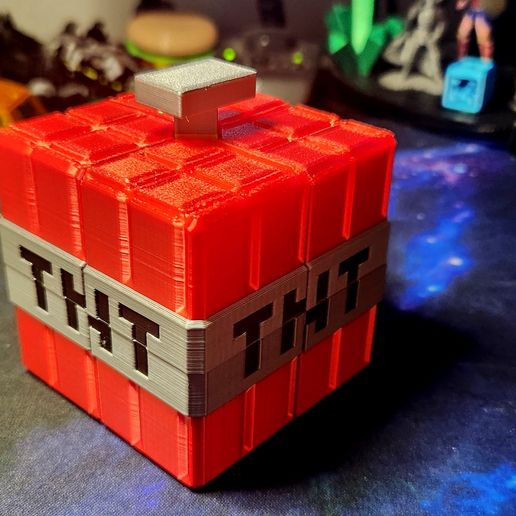 🤯 Exploding TNT - (Minecraft)・ STL File for 3D printing・Cults