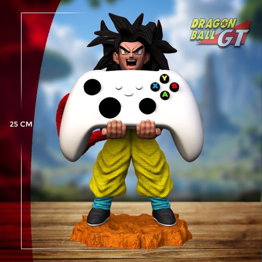 STL file SON GOKU SSJ4 - JOYSTICK HOLDER - DRAGON BALL GT 🕹️ ・3D ...