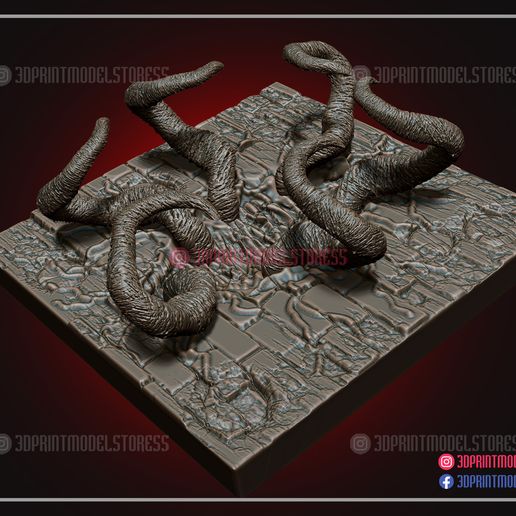 🕳️ Stranger Things Hole - The Upside Down・ 3D File for ・Cults