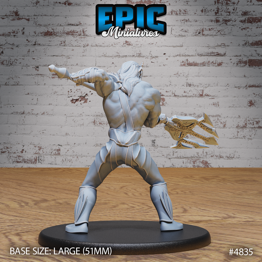 🎲 God Triton Avatar Attack ‧ DnD Miniature ‧ Tabletop Miniatures ...