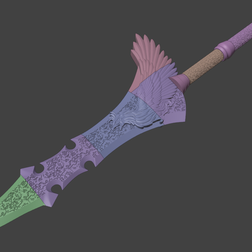 🦅 2B’s Phoenix Sword – Nier: Automata・ STL File for 3D printing・Cults