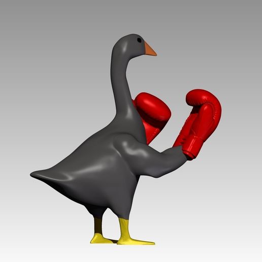 Buff Goose Boxer - Muscle Goose Sculpture (Multi-Part Edition ...
