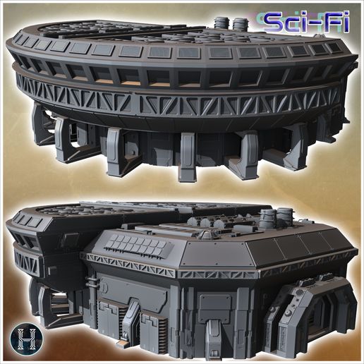 🏗️ Large fortified building with multiple access points and a complex ...