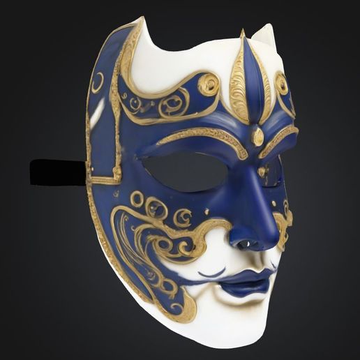 👾 Pattern Prom Face Mask - Embroidered Mask 3D print model 3D print ...