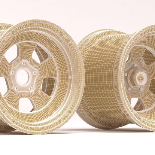 🛞 Ferrari 312 PB rims Front and Rear・ 3D File for ・Cults