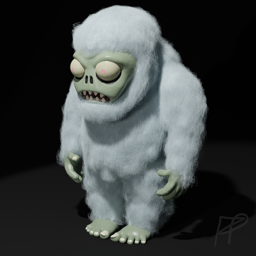 🧟 Zombie Yeti・ STL File for 3D printing・Cults