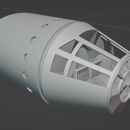 5' Studio Scale Millennium Falcon cockpit cone and interior・Free 3D ...