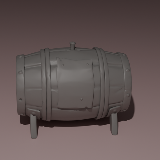 🏴‍☠️ Gunpowder barrel sea of thieves・ STL File for 3D printing・Cults
