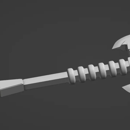 🪓 Tagamemnon Axe Infinity Code One Steel Phalanx alt weapon・Free STL ...