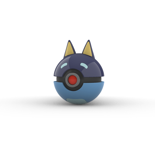 🐉 Pokeball Bluey・ STL File for 3D printing・Cults