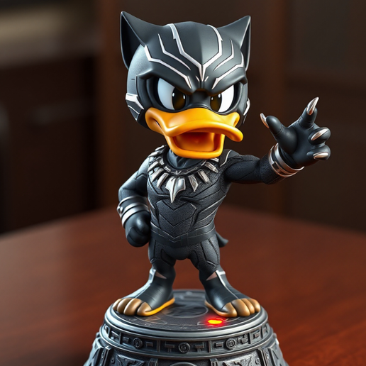 Archivo STL Black Panther Daffy – The Wakandan Duck 🦆 (3MF)・Modelo para ...