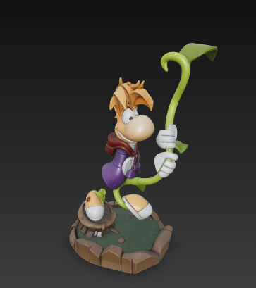 🎮 Figura Rayman・Archivo STL para Impresión 3D・Cults