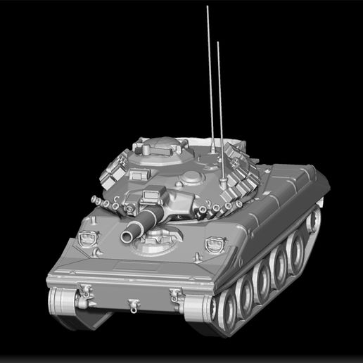 🪖 M551 Tank Model - Military Vehicle STL - Light Tank Print - Cold War ...