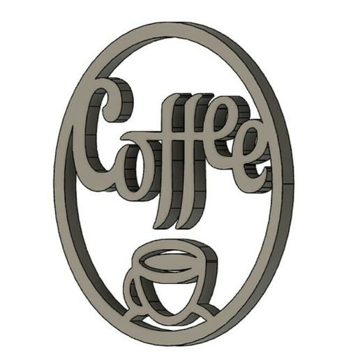 STL file Decorative plate - coffee ☕ ・Design to download and 3D print・Cults