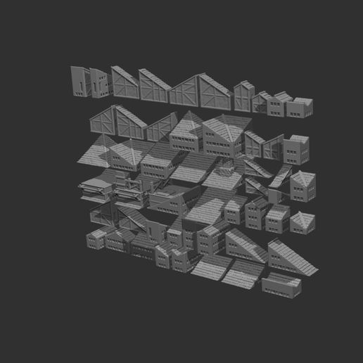 3D file Modular Town Blocks of Grieveborough - Full Set (for FDM ...