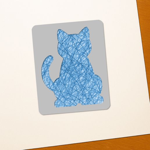 cat template printable 3d