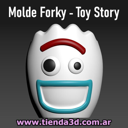 STL file Molde Maceta Forky - Toy Story 🪴 ・3D printing model to download・Cults
