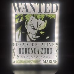 ONE PIECE POSTERS LED FRAMES BY 3DPRINTICA・1 3D Model & STL File to ...