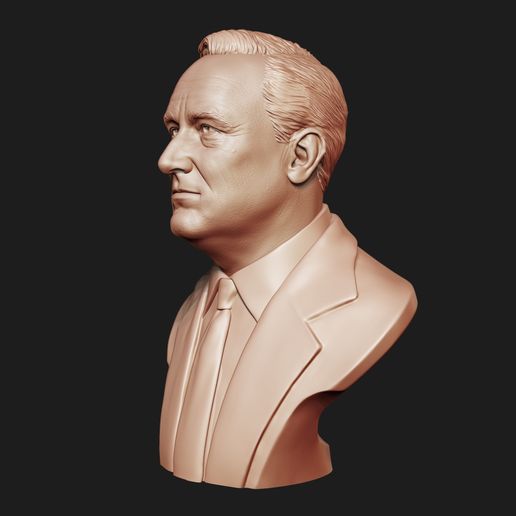 👤 Franklin D Roosevelt Bust・ STL File for 3D printing and CNC machining ...