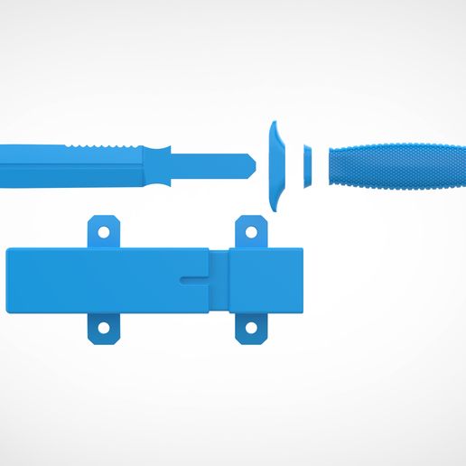 STL file Dagger and Scabbard from the Deadpool and Wolverine 2024 🗡️ ...