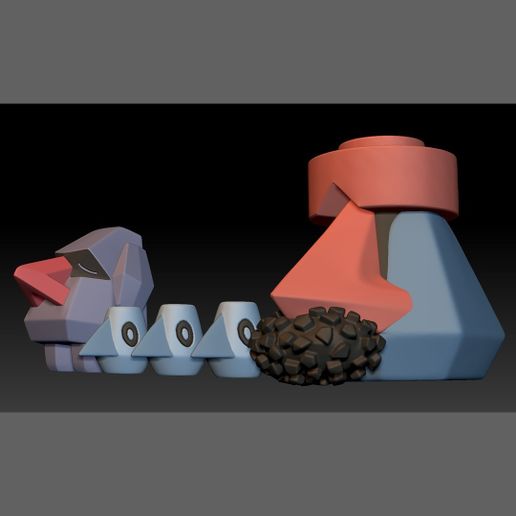 🐉 Pokemon Nosepass Probopass・ STL File for 3D printing・Cults