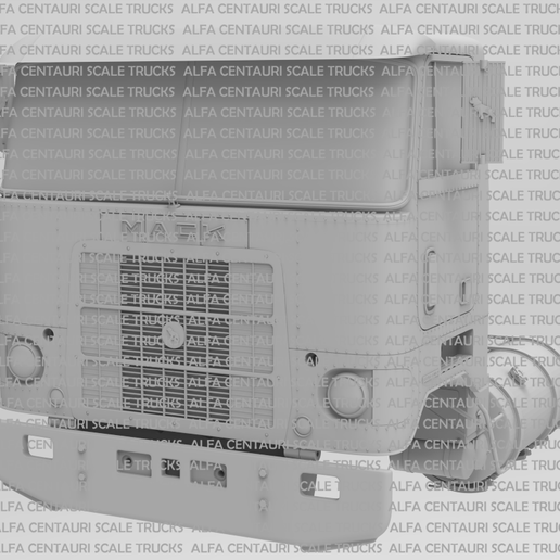 🚕 MACK CRUISE LINER 52 INCH DAY CAB 1973 1/14 SCALE CAB・ STL File for ...