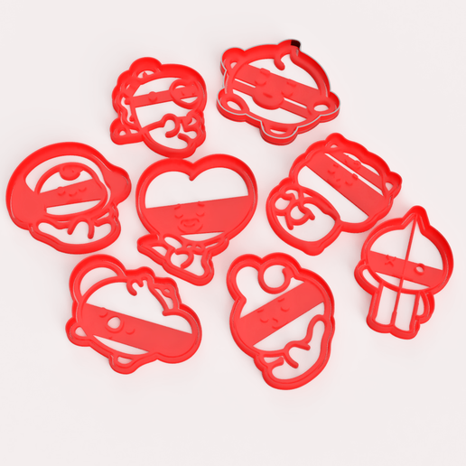 STL file BTS Cookie Cutter Set 🍪 ・3D print design to download・Cults