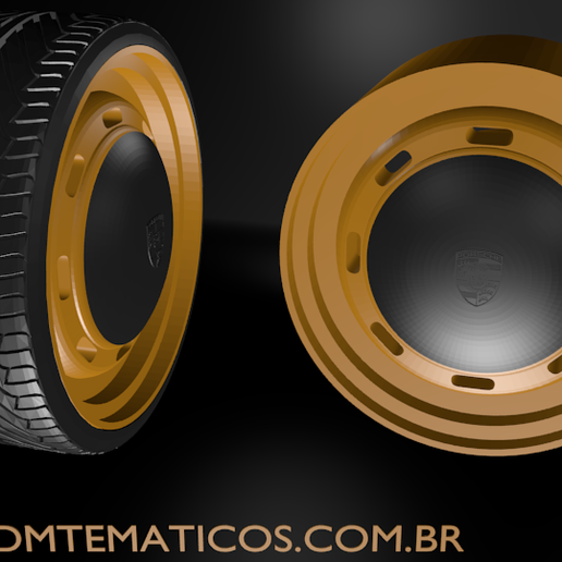 🛞 RODA FUSCA MEXICANO・ STL File for 3D printing・Cults