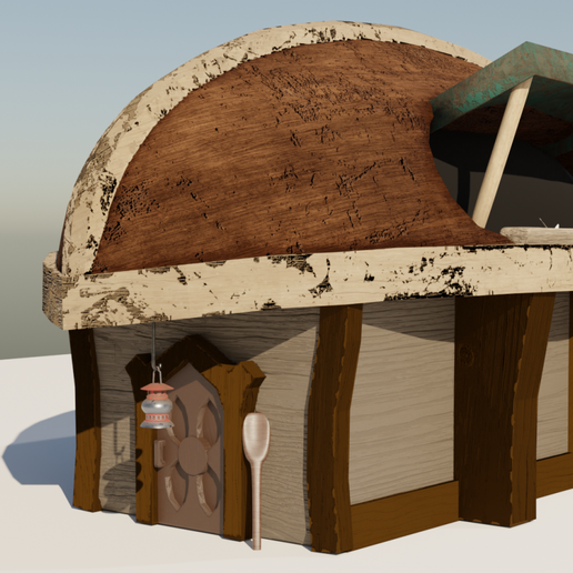 3D file Wooden breach house 🪵 ・3D printable model to download・Cults