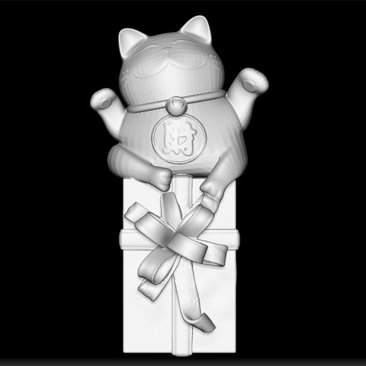 STL file Cat Decoration - 3D Print Cat Sculpture - Decorative Cat ...