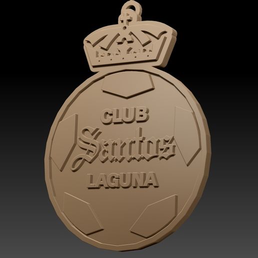 🗝️ Liga MX Santos Laguna keychain badge color printable・ 3D File for 3D ...