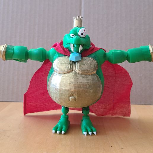 New King k rool action figure. the king is fat😄・ STL File for 3D ...