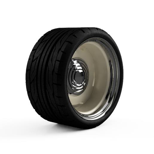 🛞 1:24 Scale Full Mobsteel Wheel Set・ 3D File for 3D printing・Cults