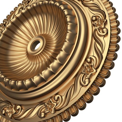 3D file Ceiling Rosette 013 🏵️ ・3D printing model to download・Cults