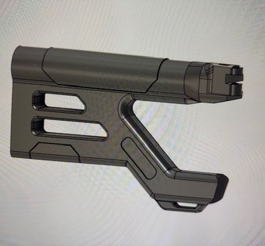 3MF file KRYTAC KRISS VECTOR Stock&Pad 🔫 ・Model to download and 3D ...