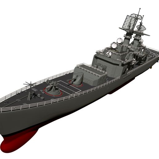 🪖 USS California (CGN-36)・ 3D File for 3D printing・Cults