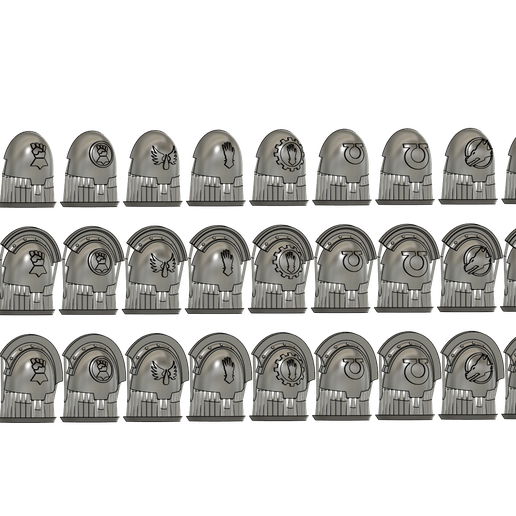 🎲 Leviathan Pattern Terminator Shoulder Pads and 3D Transfers - Now ...