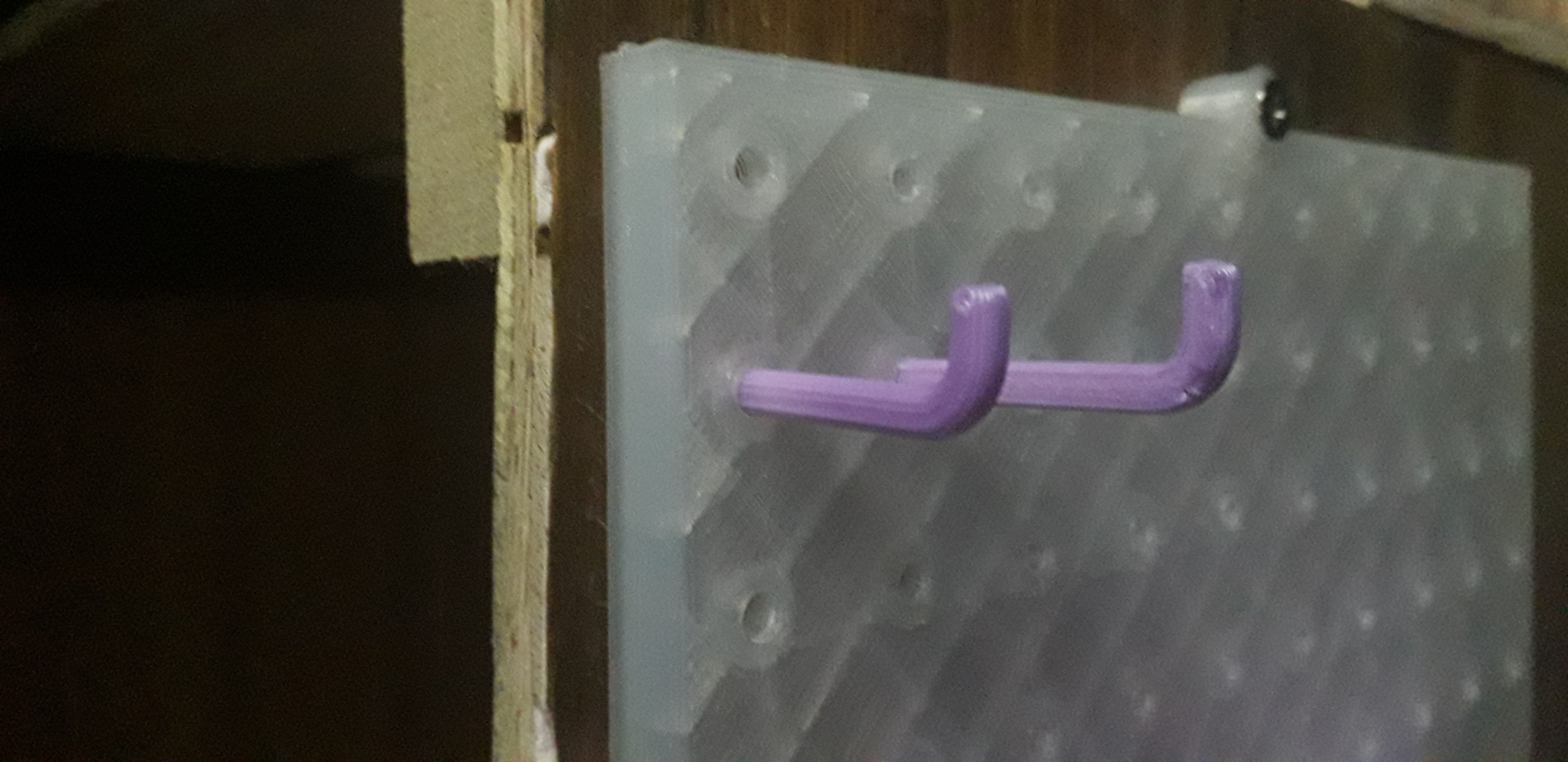 Download free STL file Peg hook for custom pegboard • Model to 3D print ・ Cults